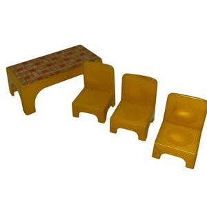 Hasbro | Toys | Vintage Hasbro 3 Weebles Seesaw Motorcycle Table Chairs ...